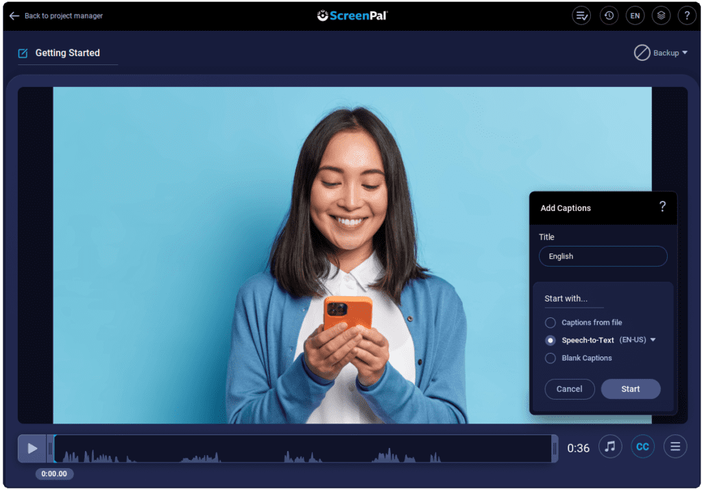 How to Add Captions - ScreenPal