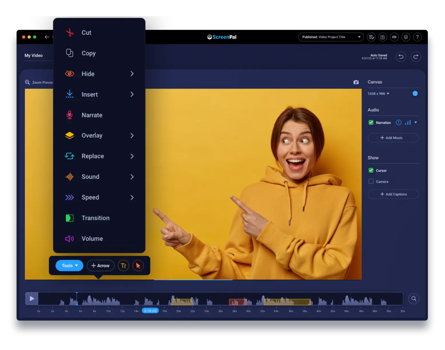 Free Video Editor – No Paywall, No Watermark - ScreenPal